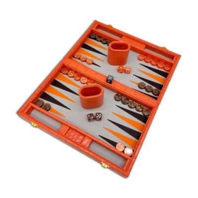 Click here for Tizo 12 Travel Size Faux Crocodile Backgammon prices