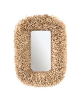 Click here for Tov Furniture Palm Sisal Rectangular Wall Mirror prices