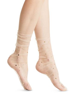 Click here for High Heel Jungle Starry Sky Tulle Socks prices