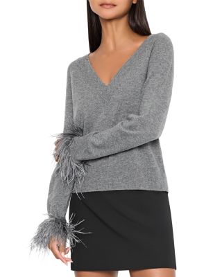Click here for Milly Feather Cuff Sweater prices