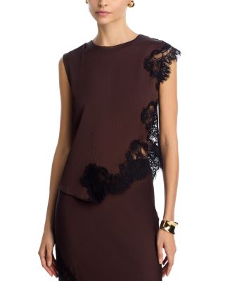 Click here for Aqua Lace Inset Slip Top - Exclusive prices