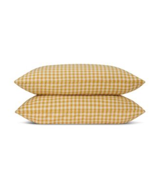 Click here for Piglet in Bed Gingham Linen Blend Pillowcase Pair... prices