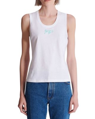 Click here for Balmain Relaxed Tank Top With Balmain Paris Brush... prices