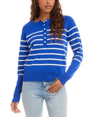 Click here for Karen Kane Henley Stripe Sweater prices