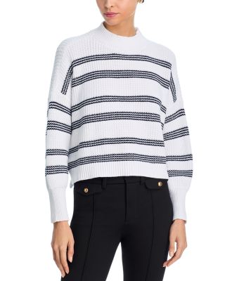 Click here for Aqua Stripe Shaker Stitch Sweater - Exclusive prices