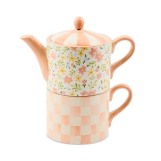 MacKenzie-Childs Posie Patch Ceramic Tea For Me Set | Bloomingdale's