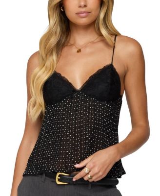 Click here for Edikted Rhian Lacey Pleated Babydoll Top prices