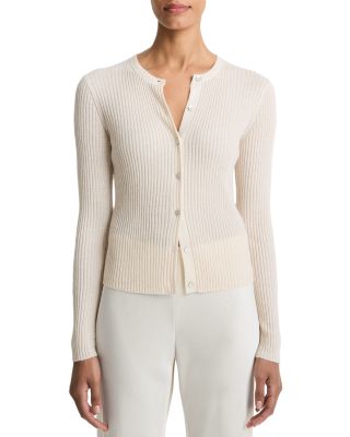 Click here for Vince Cashmere & Silk Ribbed Cardigan prices