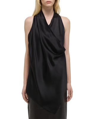 Click here for Helmut Lang Silk Draped Cowlneck Top prices