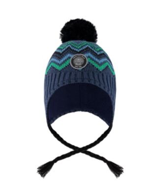 Click here for Deux par Deux Boys Lined Peruvian Knit Pompom Hat... prices