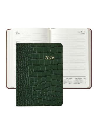Click here for Graphic Image 2026 Embossed Croc Leather Weekly No... prices