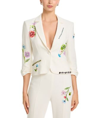 Click here for Cinq a Sept Floral Vine Le Petit Jacket prices