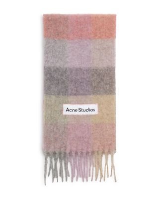 Click here for Acne Studios Checked Fringe Scarf prices