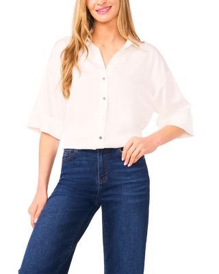Click here for CeCe Dropped Shoulder Boxy Shirt prices