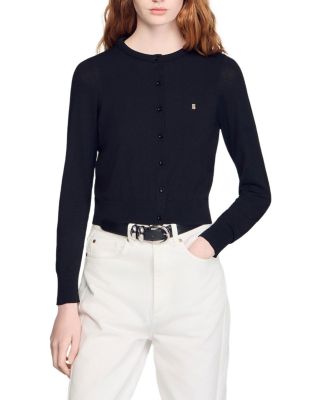 Click here for Sandro Round Neck Cropped Cardigan Sweater prices