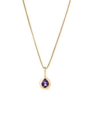 Click here for Ana Luisa Solid Yellow Gold Teardrop Charm Necklac... prices