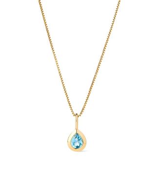 Click here for Ana Luisa Solid Yellow Gold Teardrop Charm Necklac... prices
