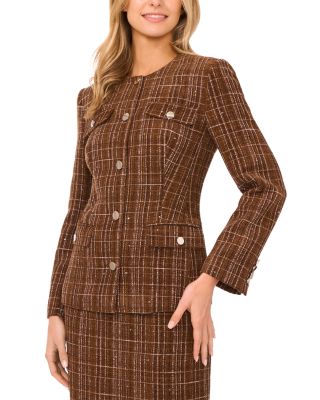 Click here for Ted Baker Brinley Tweed Crewneck Jacket prices