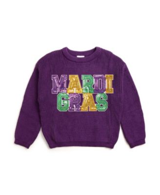 Click here for Sweet Wink Unisex Mardi Gras Knit Sweater prices