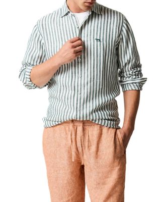 Click here for Rodd & Gunn Seadown Linen Striped Shirt prices