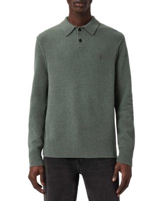 Click here for Allsaints Statten Regular Fit Polo Collar Sweater prices