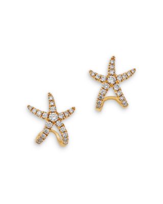 Click here for Bloomingdales Fine Collection Diamond Starfish Stu... prices