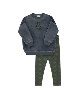 Click here for Elys & Co. Unisex Velour Plaid Bear Collection Swe... prices