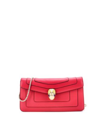 Click here for Pre-Owned Bvlgari Serpenti Forever Chain Clutch Le... prices