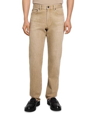 Click here for Theory Standard Straight Fit Jeans in Washed Brown prices