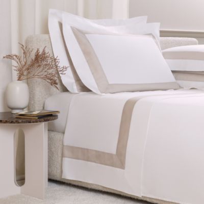 Click here for Frette Sateen Breeze Border Sheet Set  Queen prices