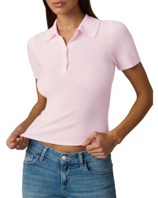 Click here for Joes Jeans The Cashmere Short Sleeve Polo Sweater prices