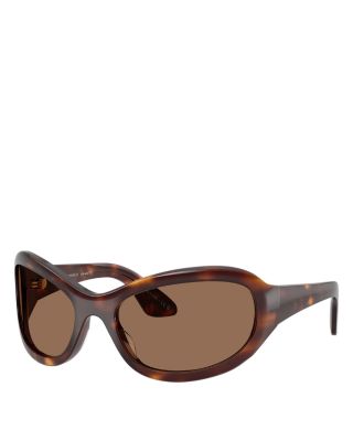 Click here for Khaite x Oliver Peoples Oval Sunglasses  64mm prices
