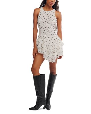 Click here for Free People Raven Printed Mini Dress prices