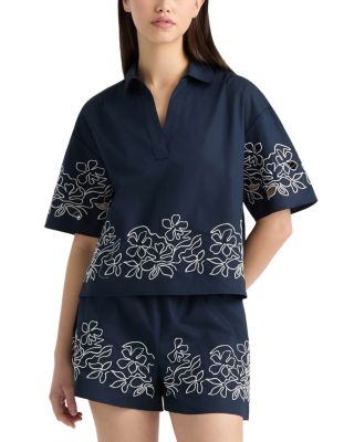 Click here for Nvlt Embroidered Poplin Top prices