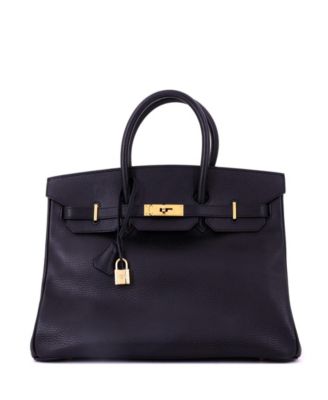 Click here for Pre-Owned HERMES Birkin 35 Handbag Black Ardennes... prices