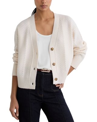 Click here for Reiss Lottie Wool & Cashmere Cardigan prices
