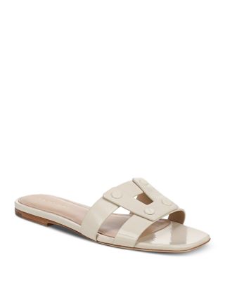 Click here for Veronica Beard Womens Via Leather Slide Sandals prices