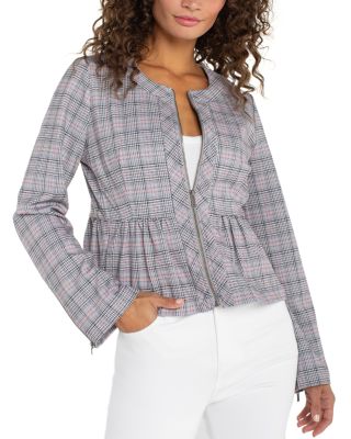 Click here for Liverpool Los Angeles Plus Zip Front Peplum Jacket prices