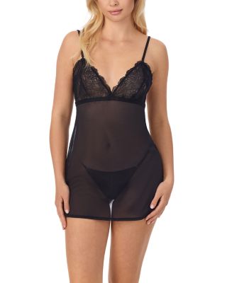 Click here for On Gossamer Luxe Lace Chemise and Thong prices