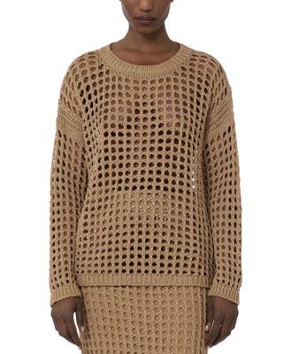 Click here for Max Mara Mxpfebe Desert Open Knit Sweater prices