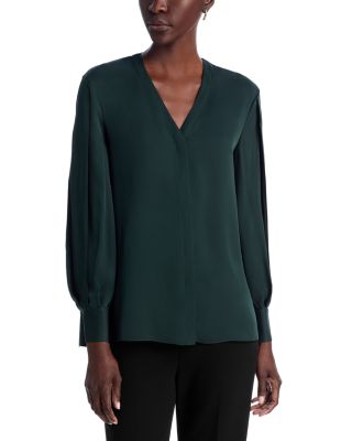 Click here for Theory Silk Volume Sleeve Blouse prices