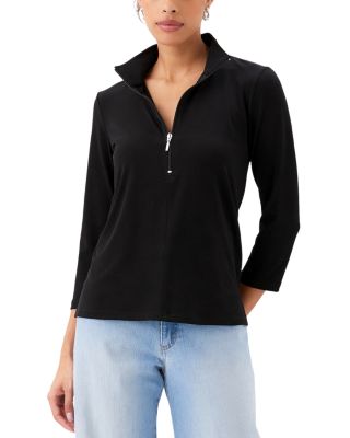 Click here for Karen Kane Quarter Zip Mock Neck Top prices