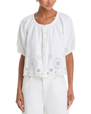 Click here for Frame The Eyelet Resort Shirt prices