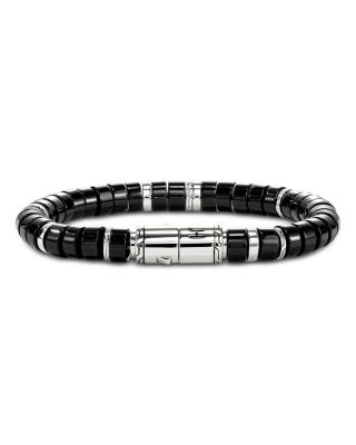 Click here for John Hardy Sterling Silver Heishi Onyx Bead Bracel... prices