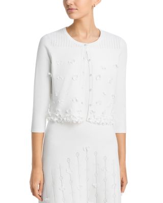Click here for Elie Tahari The Alana 3D Floral Cardigan prices