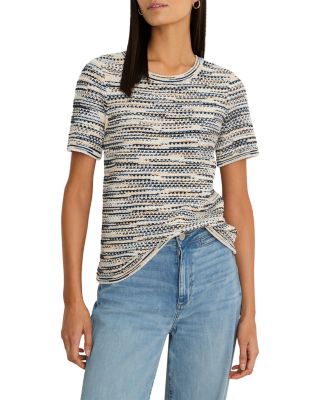 Click here for Nic+Zoe Spacedye Tuck Stitch Sweater Tee prices