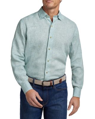 Click here for David Donahue Linen Check Shirt prices