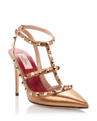 Click here for Valentino Garavani Womens Strappy Studded Pumps prices