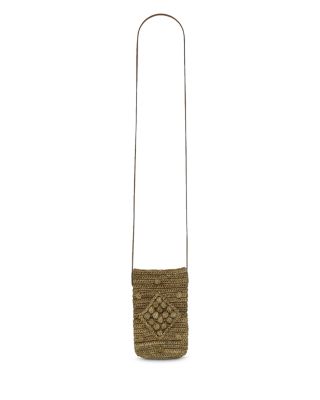 Click here for Gerard Darel Rosie Raffia Phone Crossbody prices