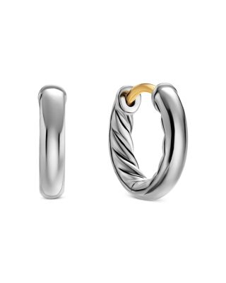 Click here for David Yurman Dy Mercer Huggie Hoop Earrings in Ste... prices